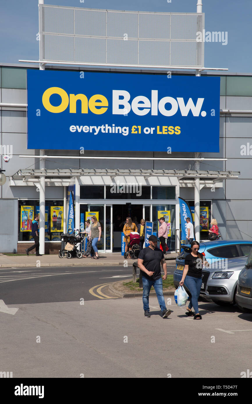 One Below at Parkgate Shopping Park, Rotherham Stock Photo - Alamy