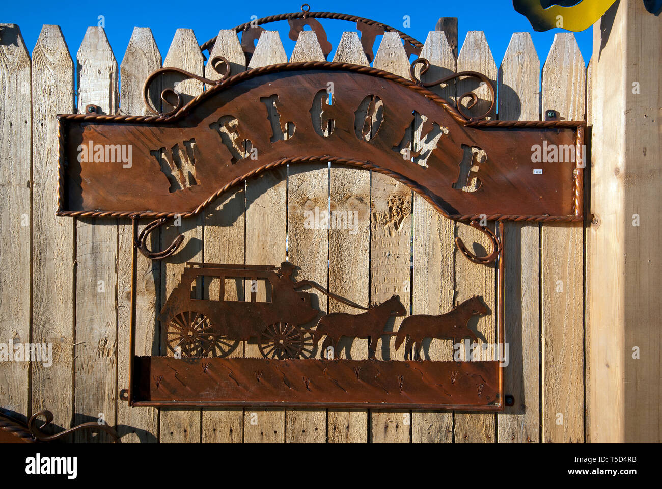 Traditional western welcome sign for sale, Custer State Park, Black ...
