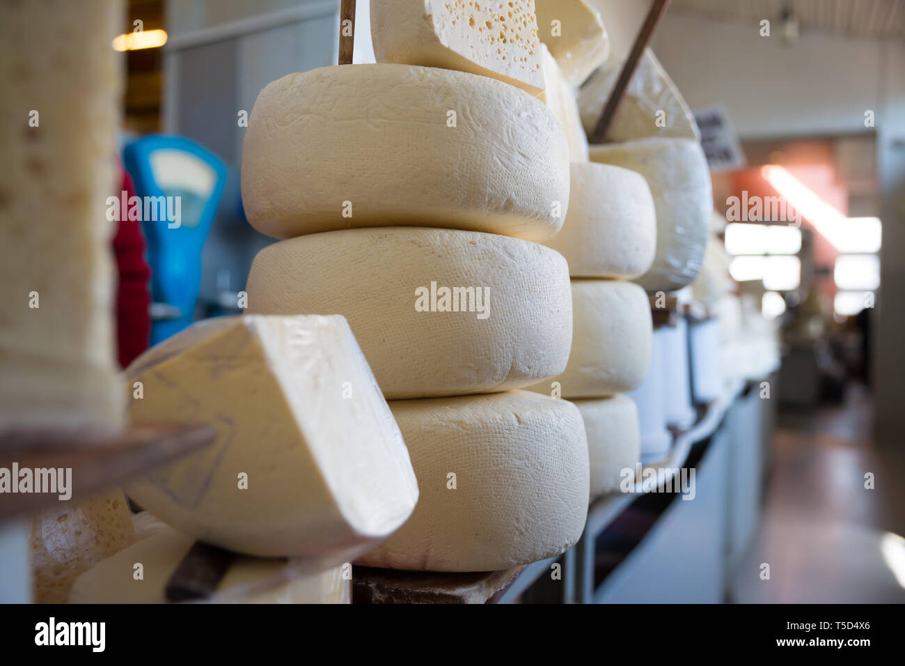 Photo of varieties of Georgian cheese on Tbilisi streets for graphic ...