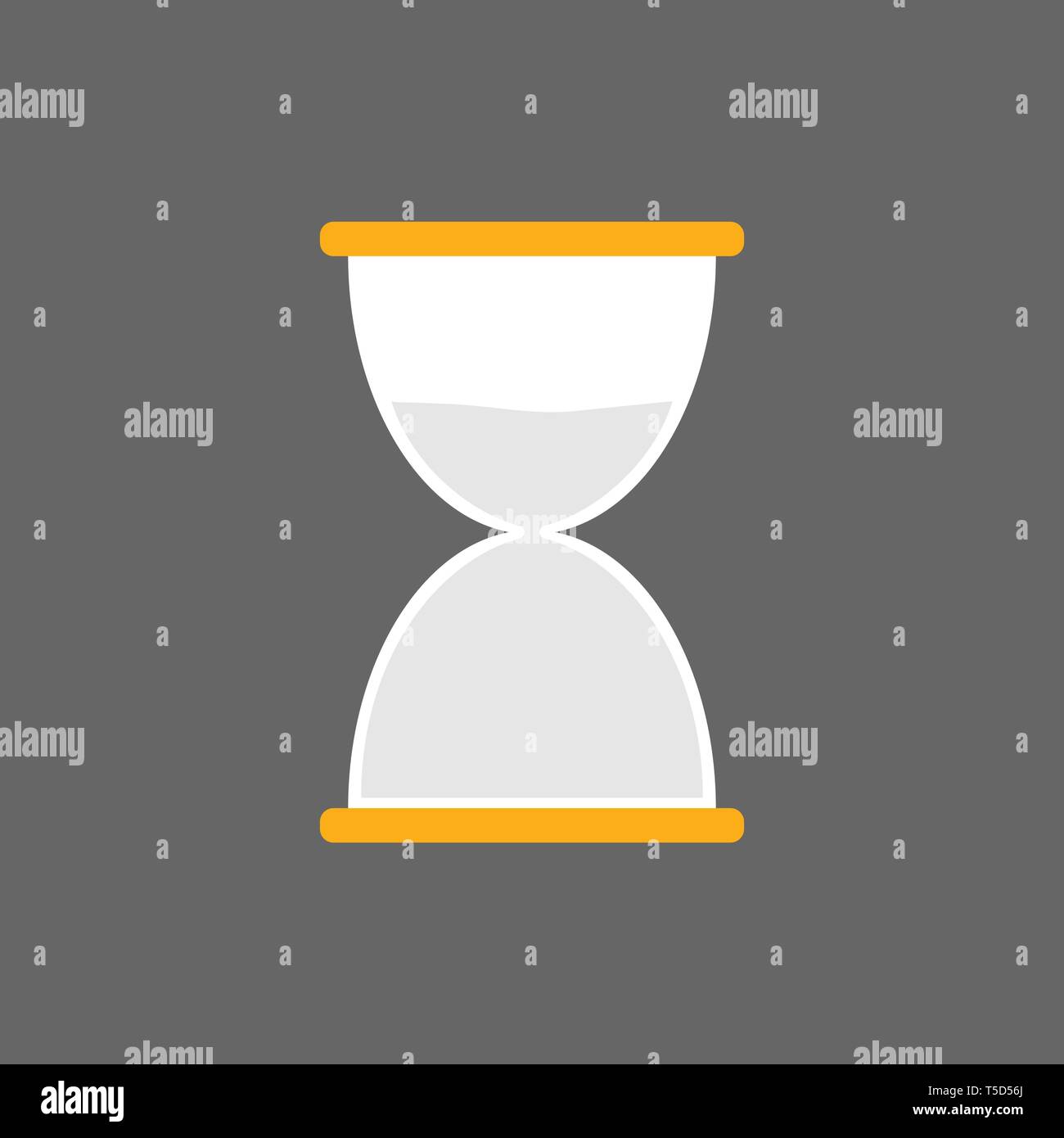 Hourglass, sand time icon flat Stock Vector Image & Art - Alamy