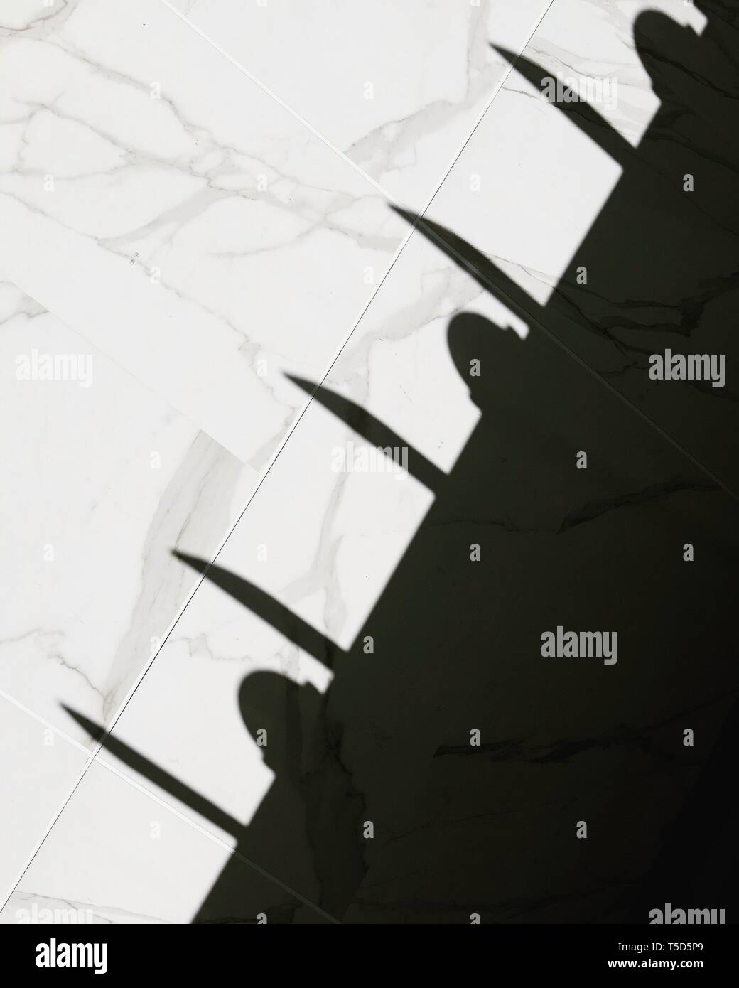 Shadows on marble wall hi-res stock photography and images - Alamy