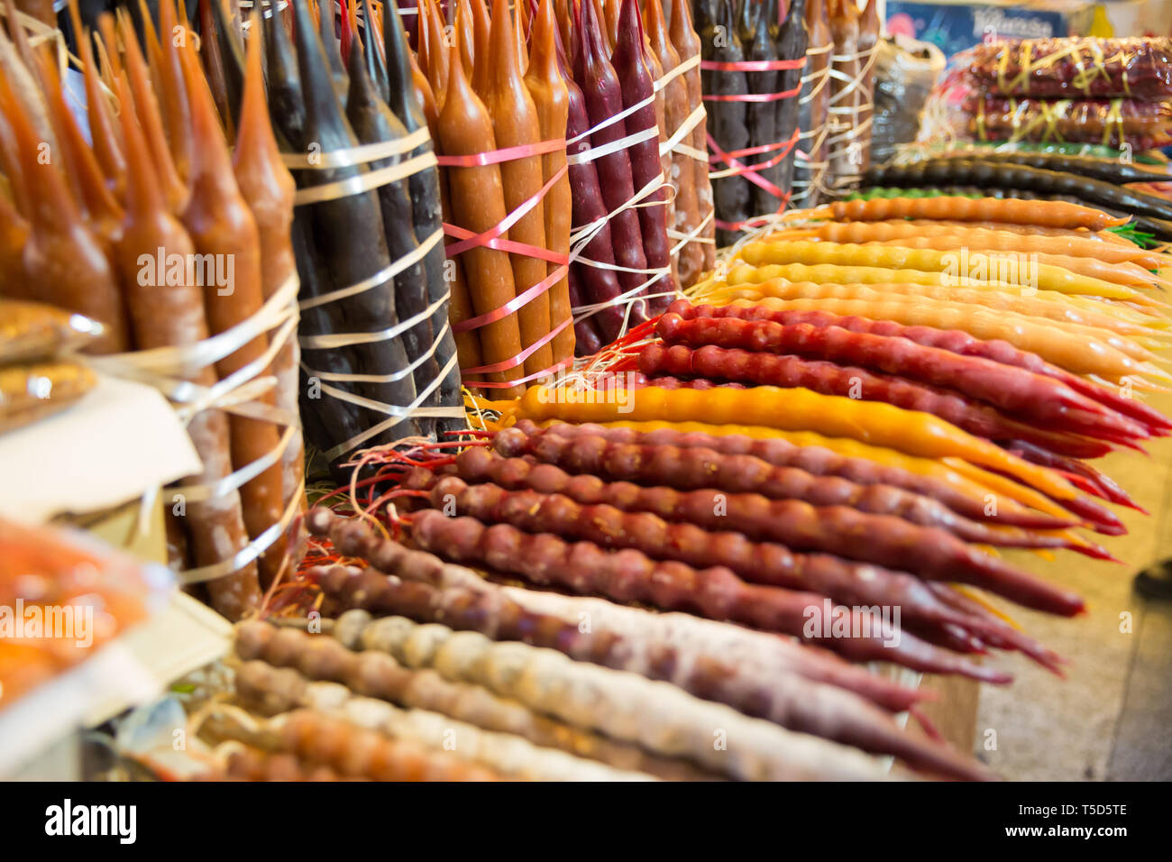 Photo of Georgian traditional sweets Churchkhela for graphic and web ...