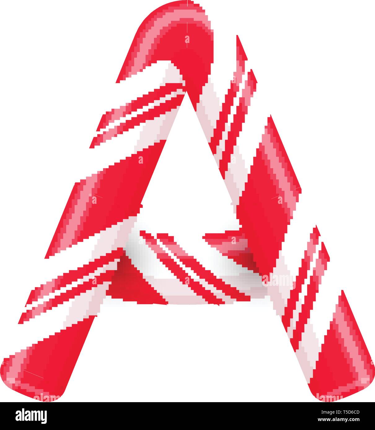 Cane letter A. Candy font elment. Sweet candy, lollipop latin letters ...