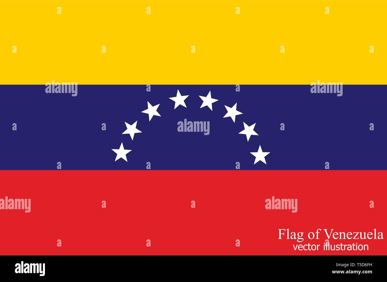 Banner with flag of Venezuela. Colorful illustration with flag for web ...