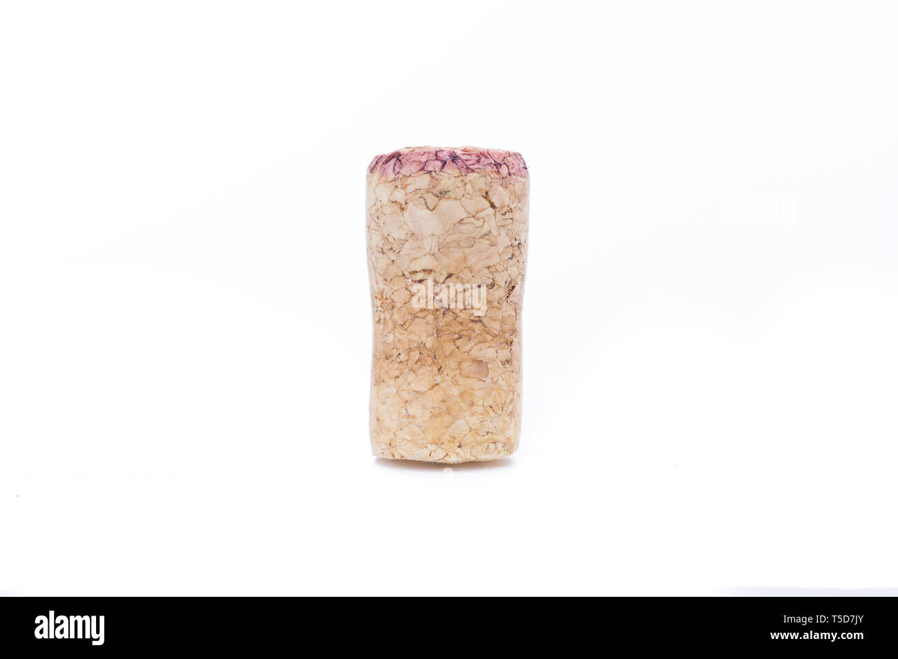 Cork of wine. Cork of the peel. Isolate cork. Stub on white Stock Photo ...