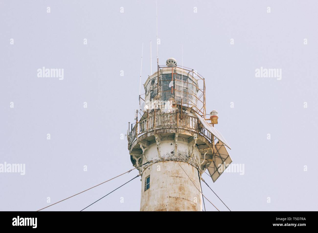 The top of the lighthouse Stock Photo - Alamy