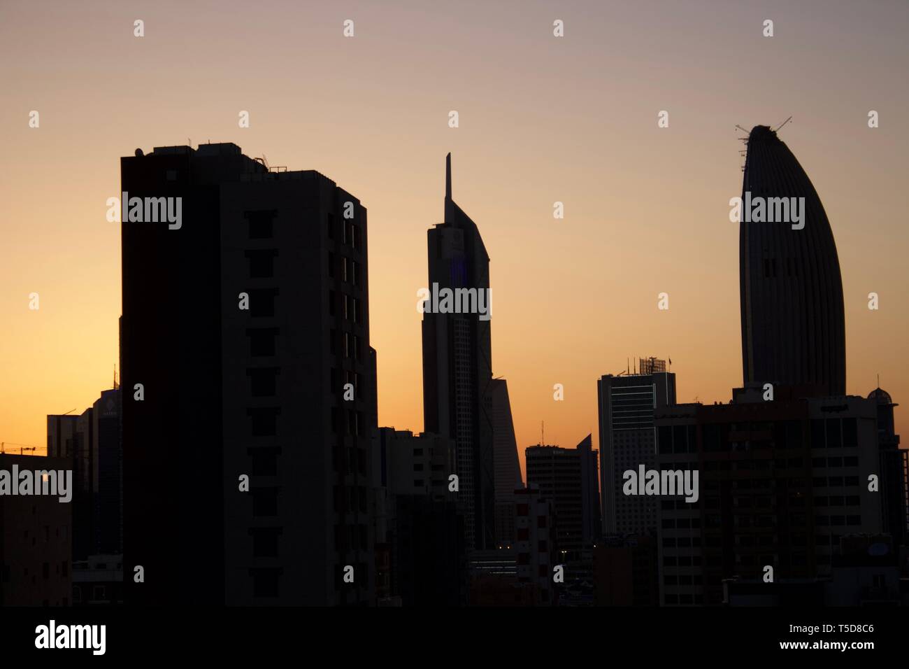 sunset view at kuwait Stock Photo - Alamy