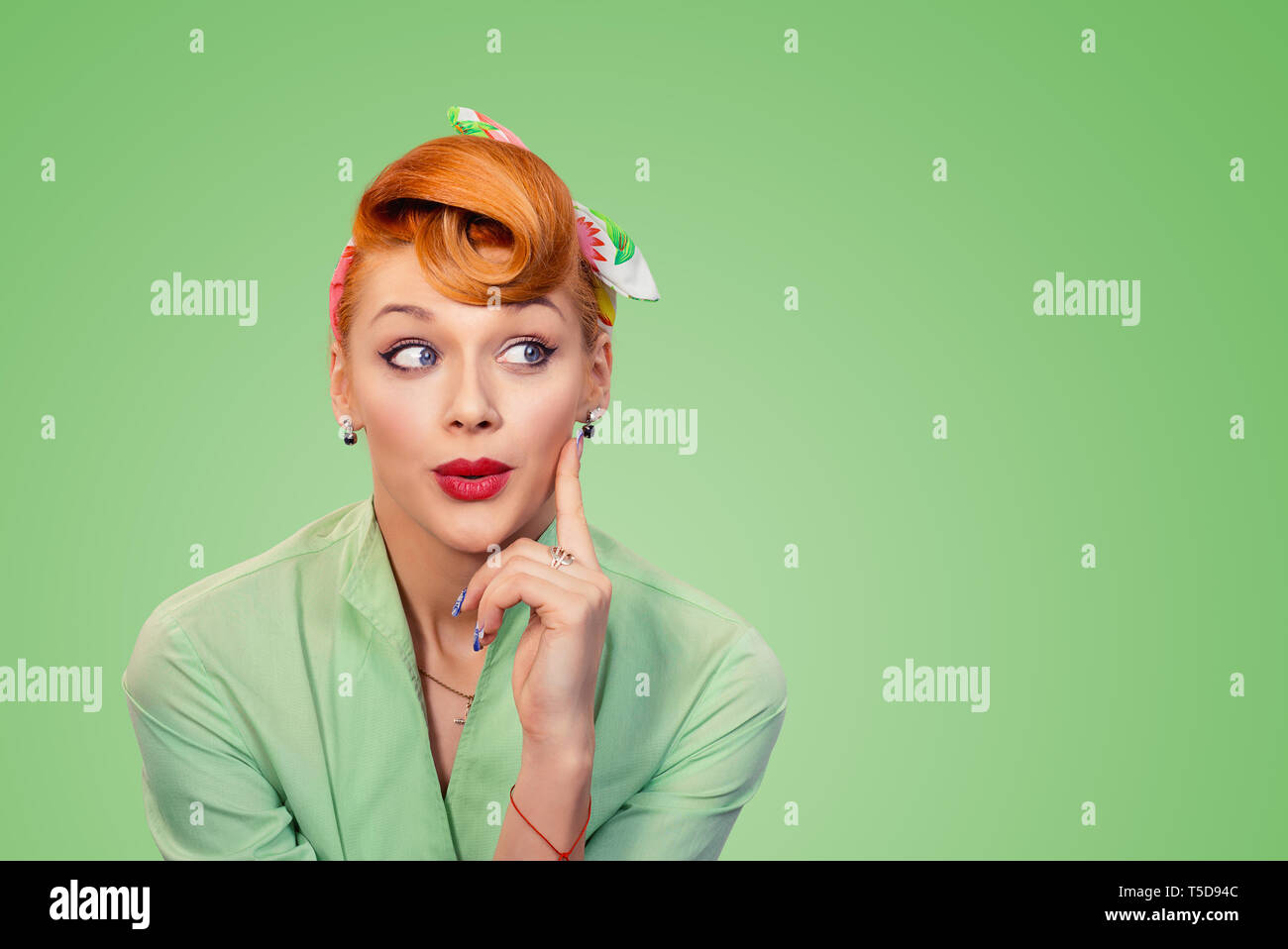 Pinup girl oops hi-res stock photography and images - Alamy