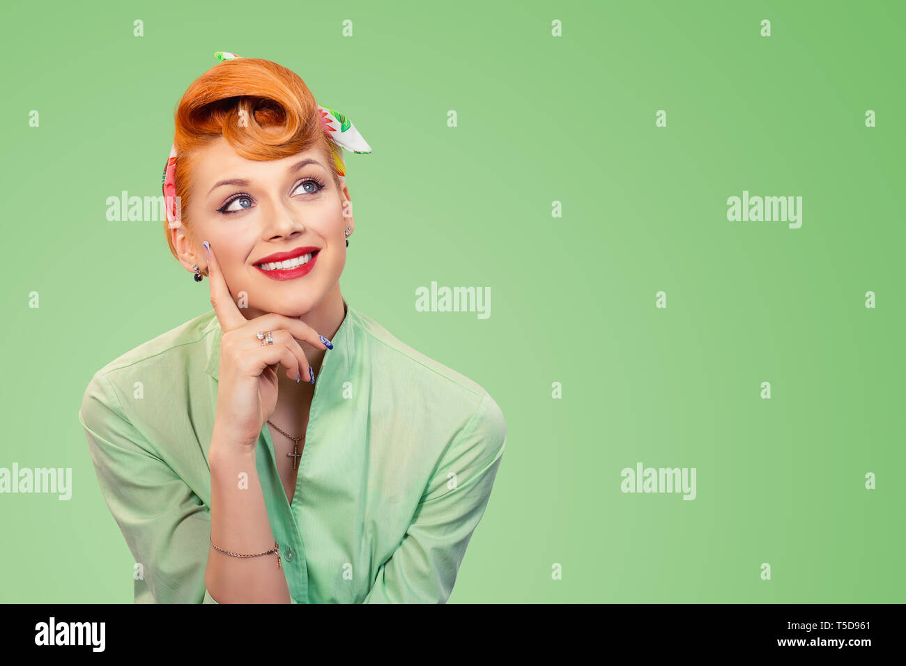 Closeup portrait of charming, smiling joyful, happy, young woman ...