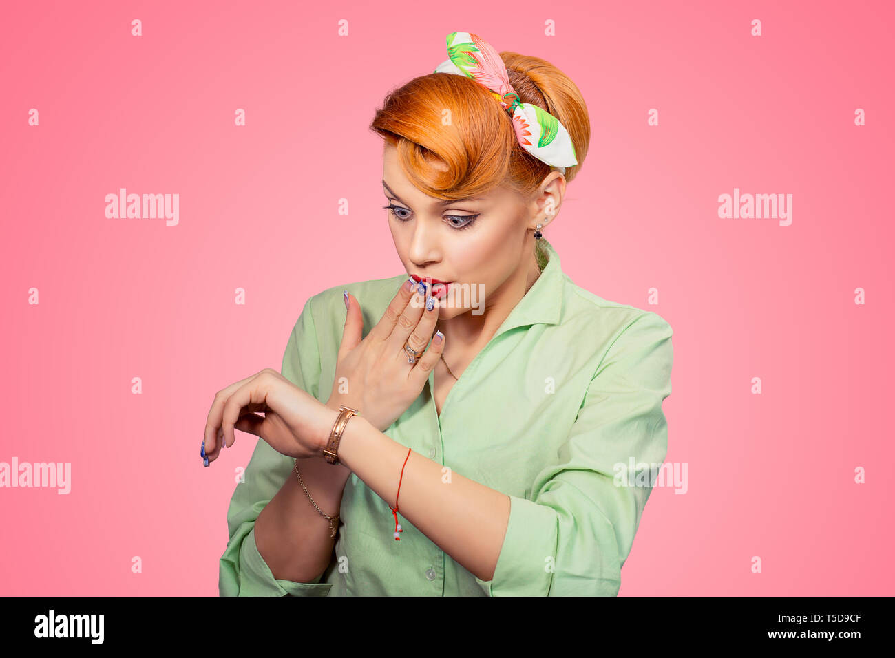 Pinup girl oops hi-res stock photography and images - Alamy