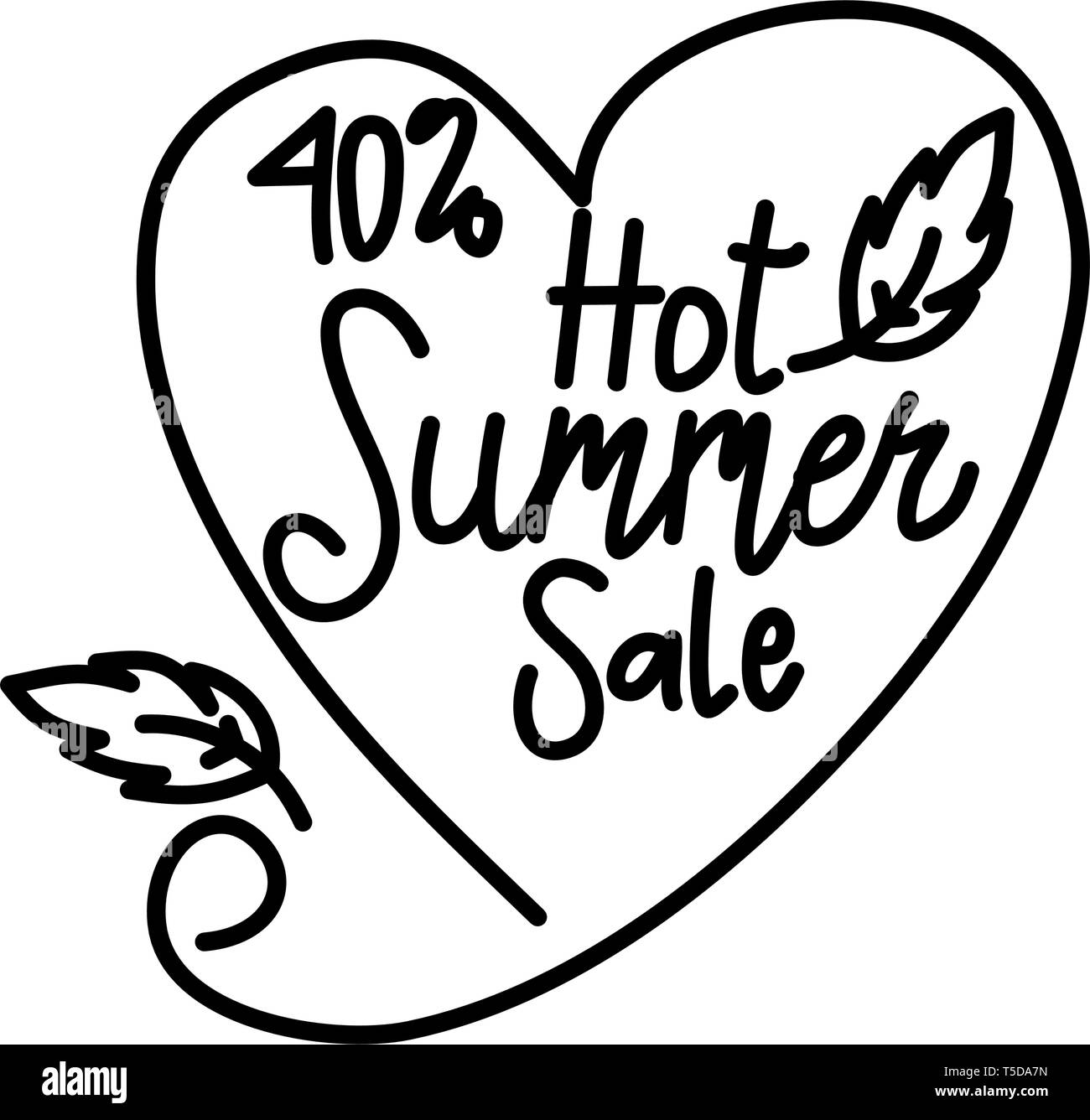 Offer summer sale Black and White Stock Photos & Images - Alamy