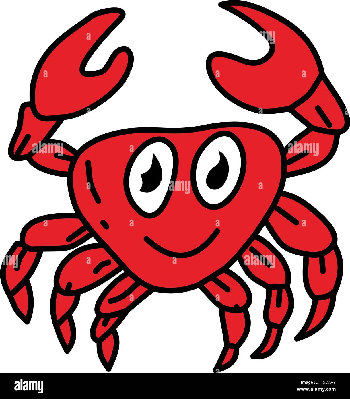 Crab Sea Design Graphic Template Vector Stock Vector Image & Art - Alamy