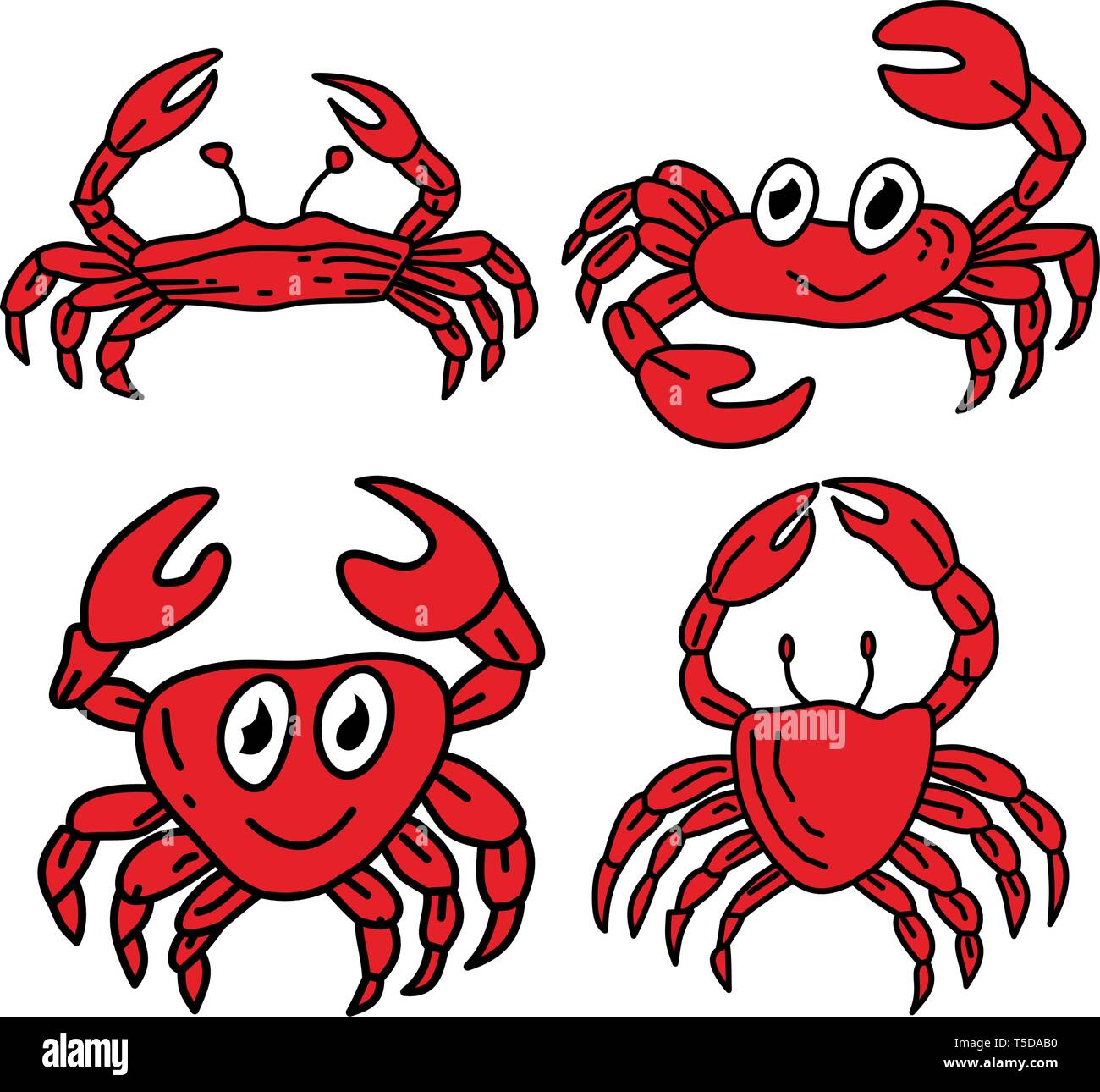 Crab Sea Design Graphic Template Vector Stock Vector Image & Art - Alamy
