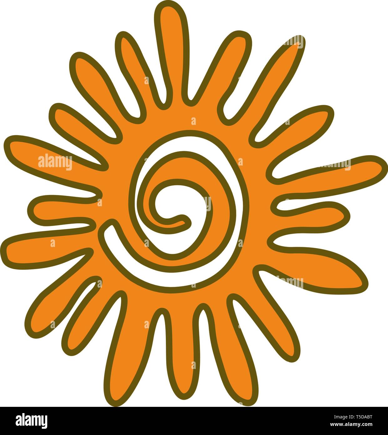 Sun Abstract Design Illustration Template Vector Stock Vector Image ...