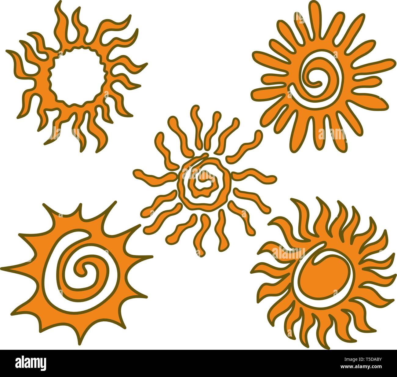 Summer sunrise marker Stock Vector Images - Alamy