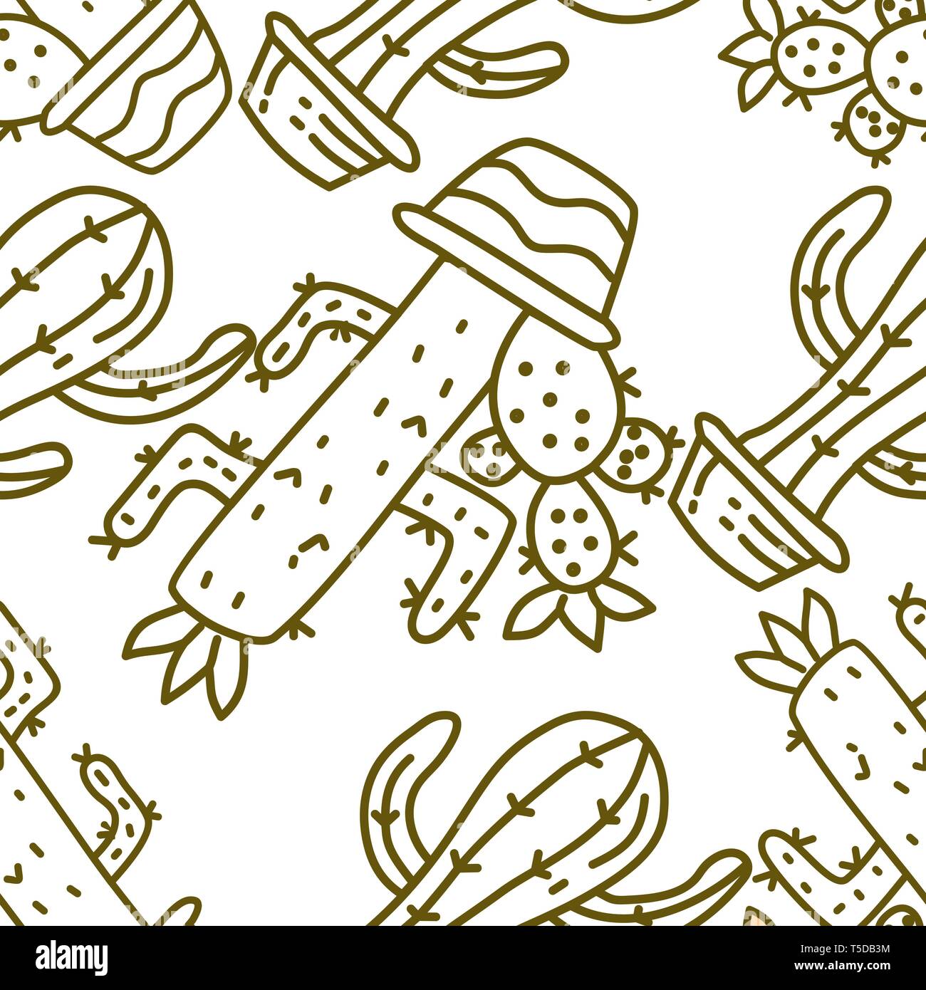 Cactus vector template Stock Vector Images - Alamy