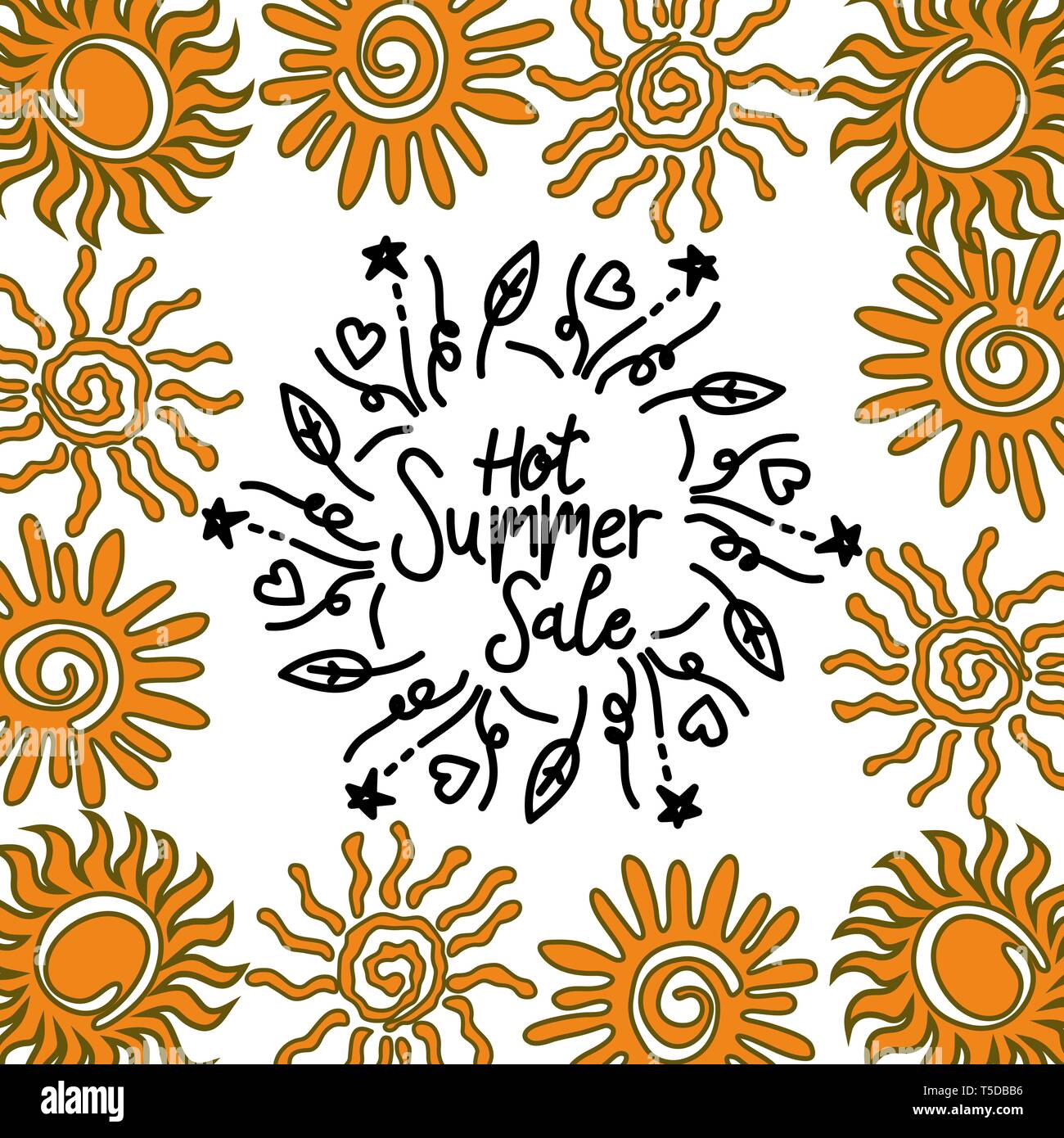 Summer Frame Text Template Vector Background Stock Vector Image & Art ...