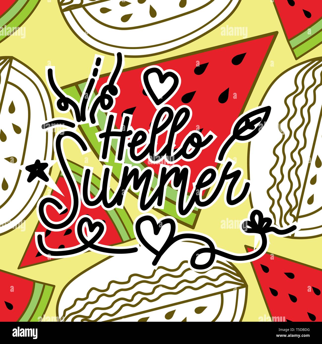 Summer Frame Text Template Vector Background Stock Vector Image & Art ...