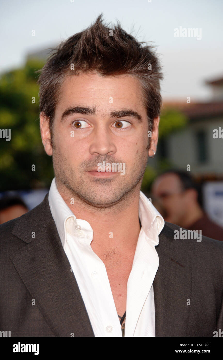 LOS ANGELES, CA. July 20, 2006: Actor COLIN FARRELL at the world ...
