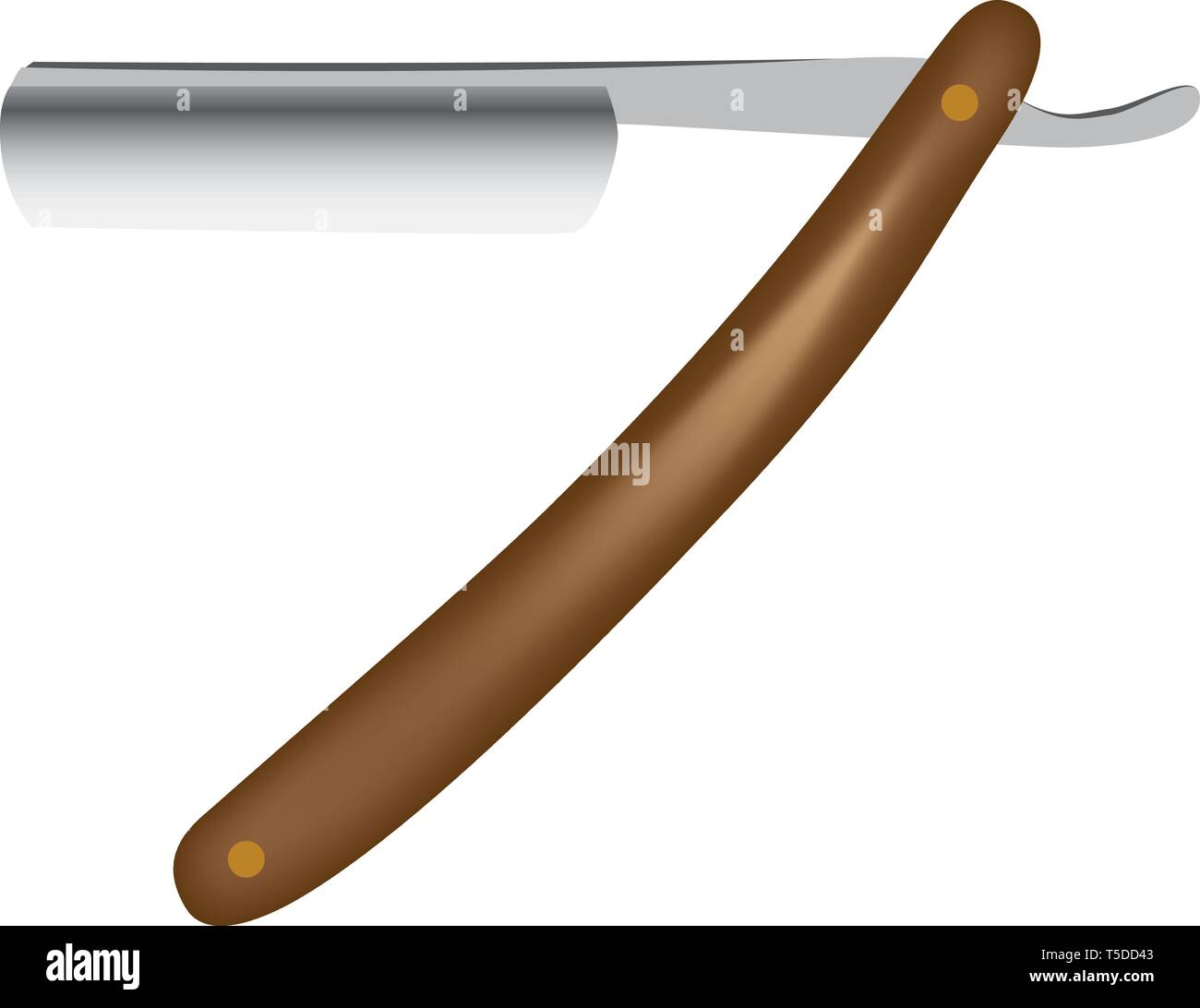 Straight razor Stock Vector Images - Alamy