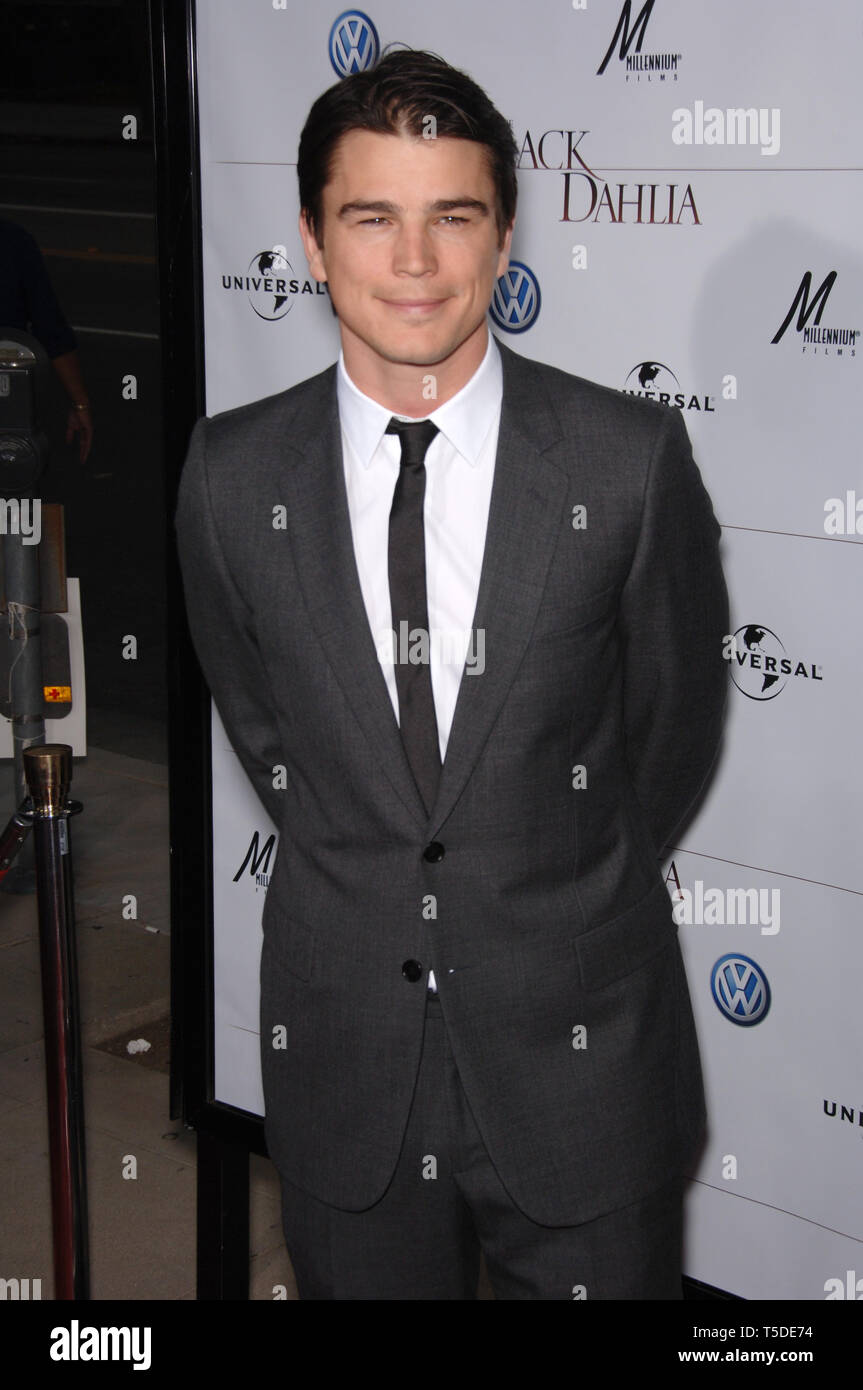 LOS ANGELES, CA. September 06, 2006: Actor JOSH HARTNETT at the Los ...