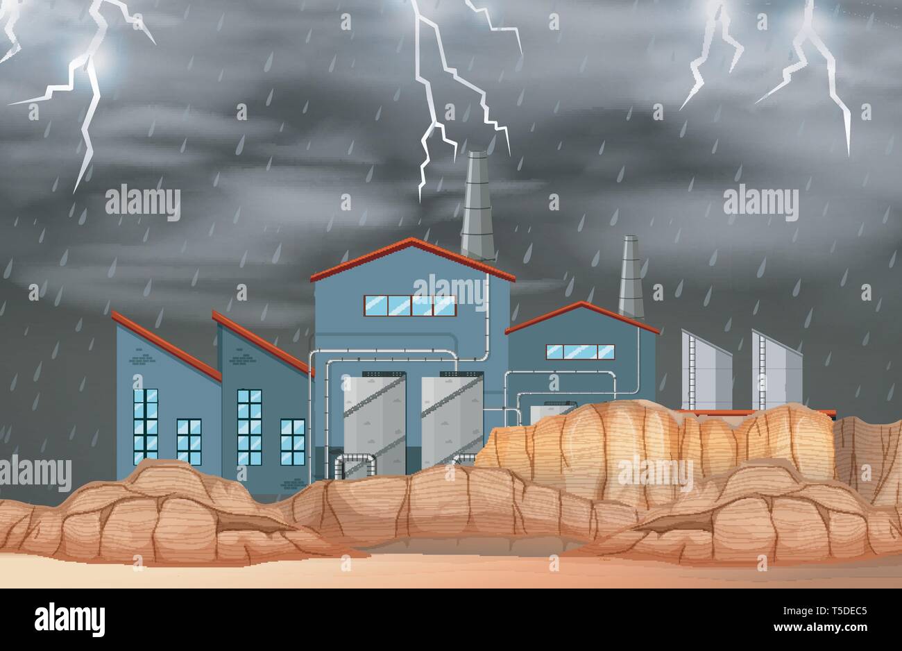 Bad city weather Stock Vector Images - Alamy