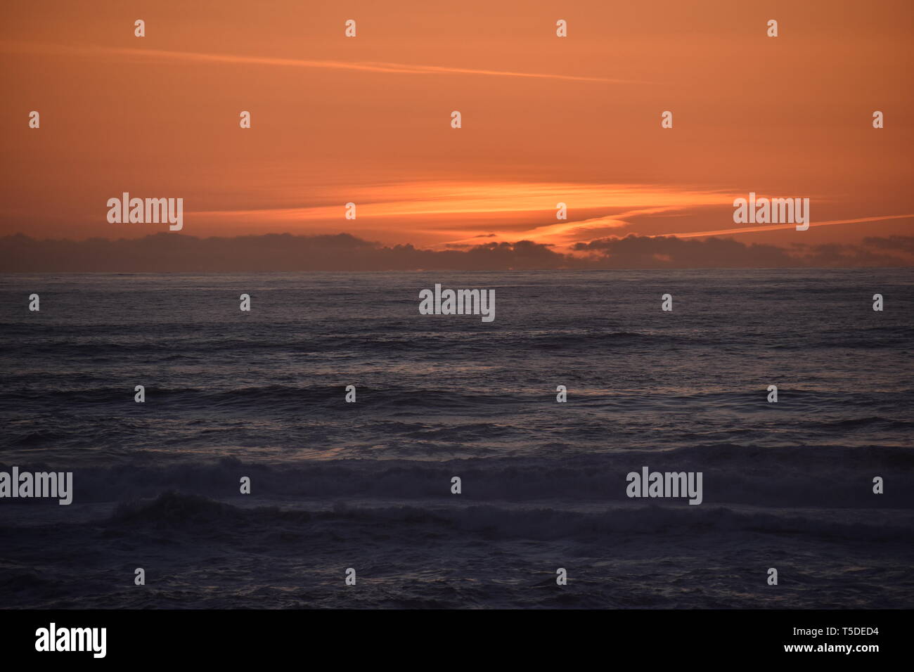 Sequence of images of sunset from same viewpoint hi-res stock ...