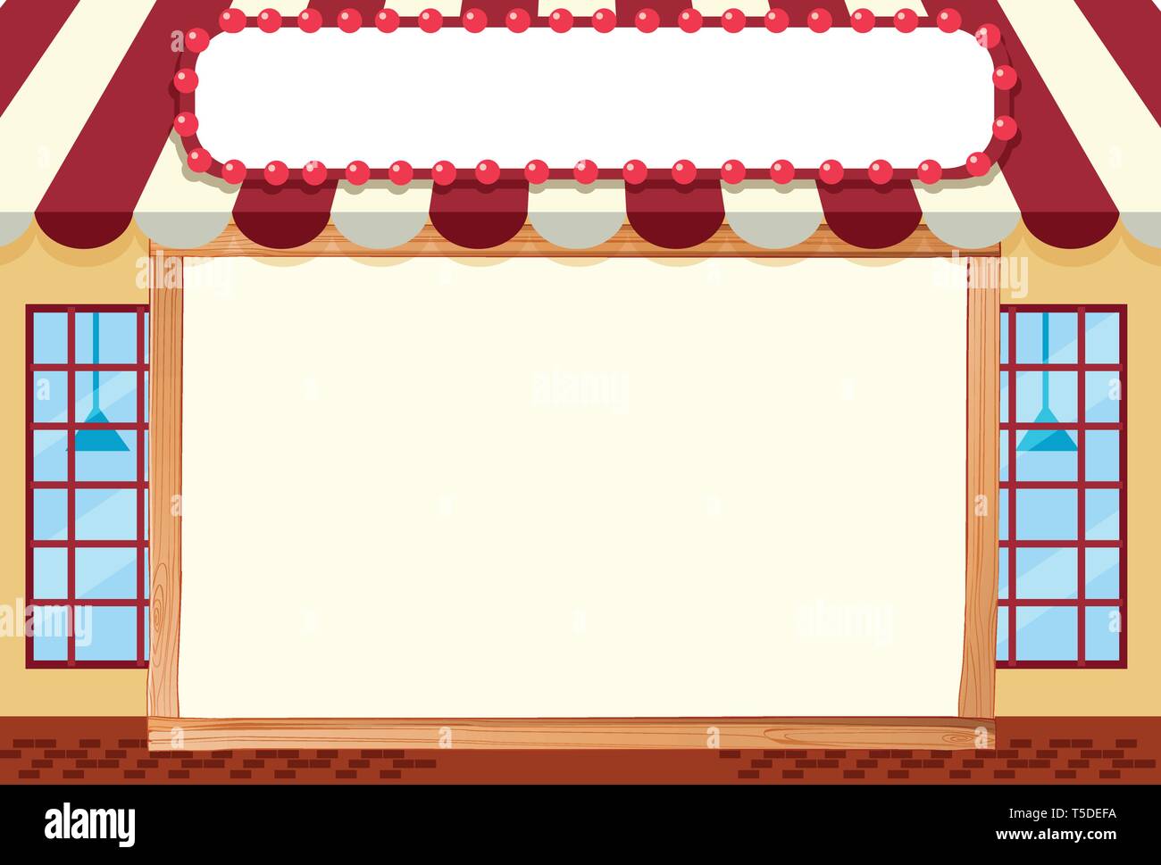 A shop border template illustration Stock Vector Image & Art - Alamy