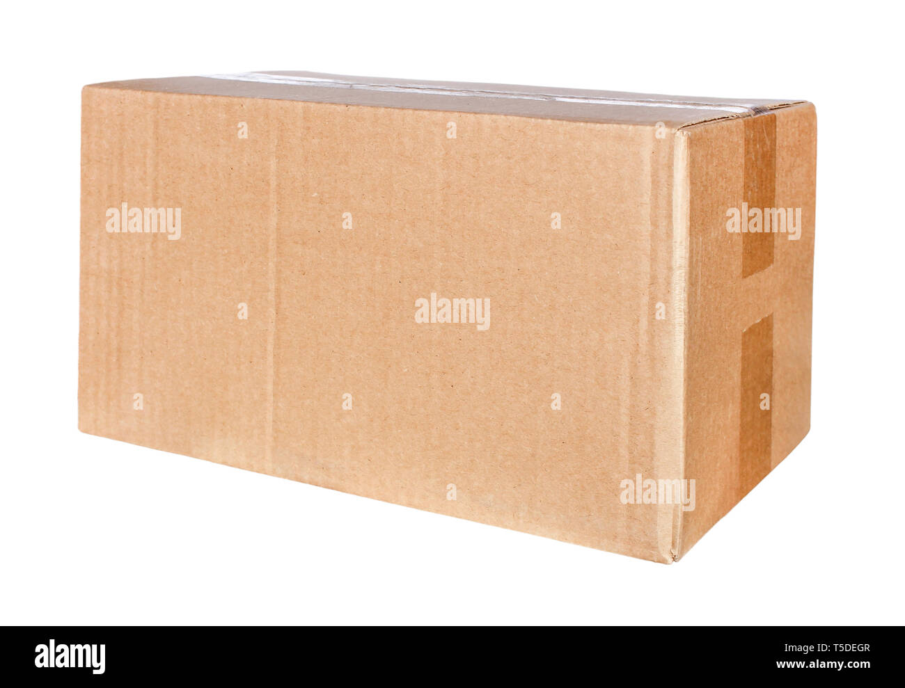 Rectangular cardboard box isolated on white background Stock Photo - Alamy