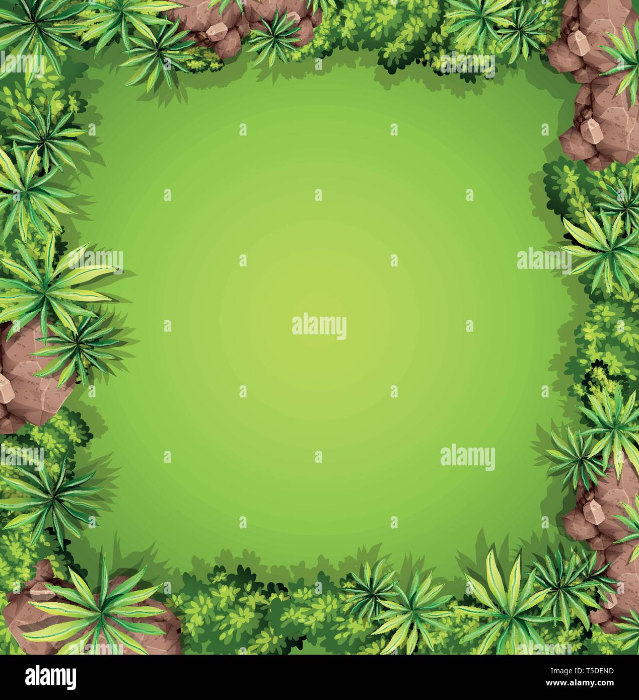 A aerial garden view illustration Stock Vector Image & Art - Alamy