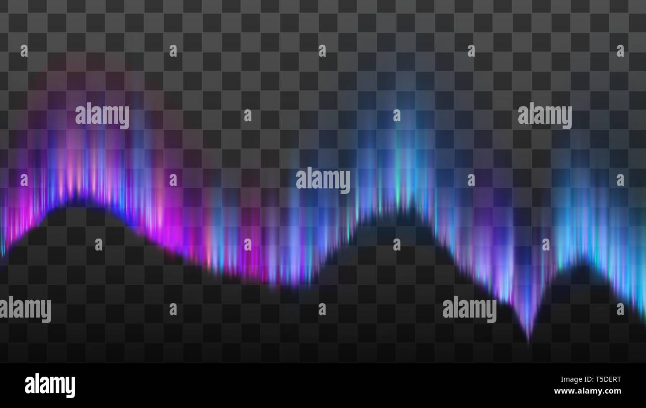 Phenomenon Arctic Northern Aurora Light Vector Stock Vector Image & Art ...