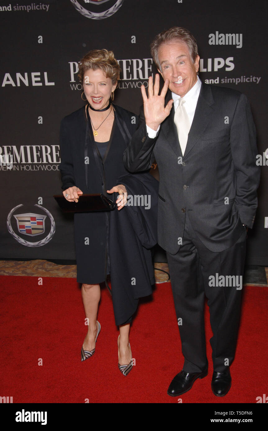 LOS ANGELES, CA. September 20, 2006: Actor WARREN BEATTY & wife actress ...