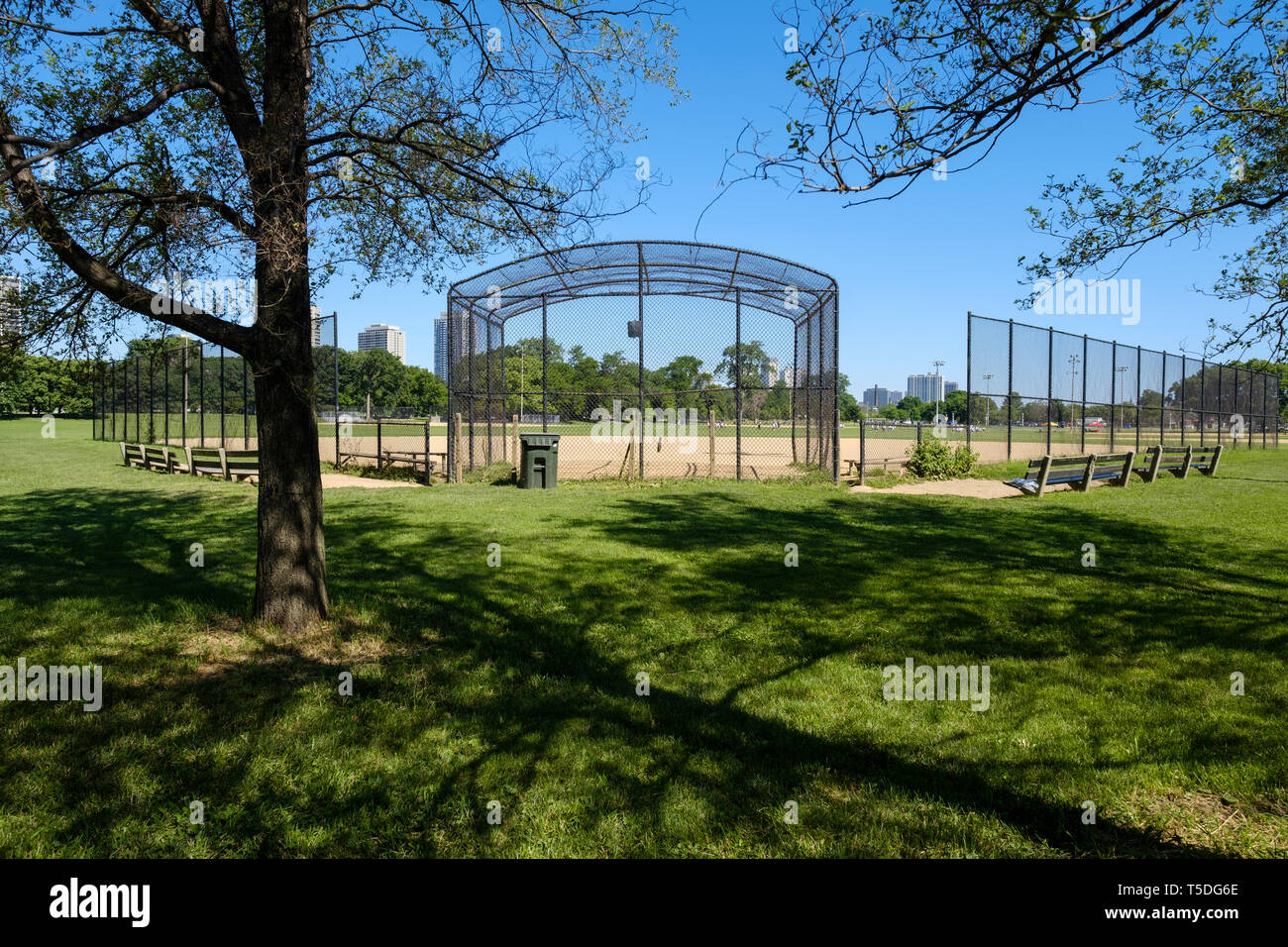 Baseball playground at Lincoln Park in Chicago Stock Photo - Alamy