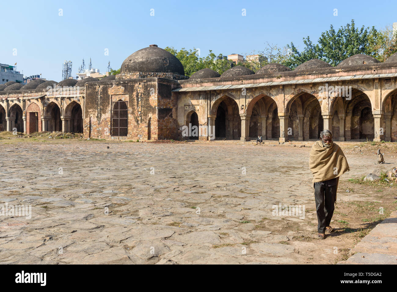 India, New Delhi - January 28, 2019: Ruins of Begumpur Mosque in South ...