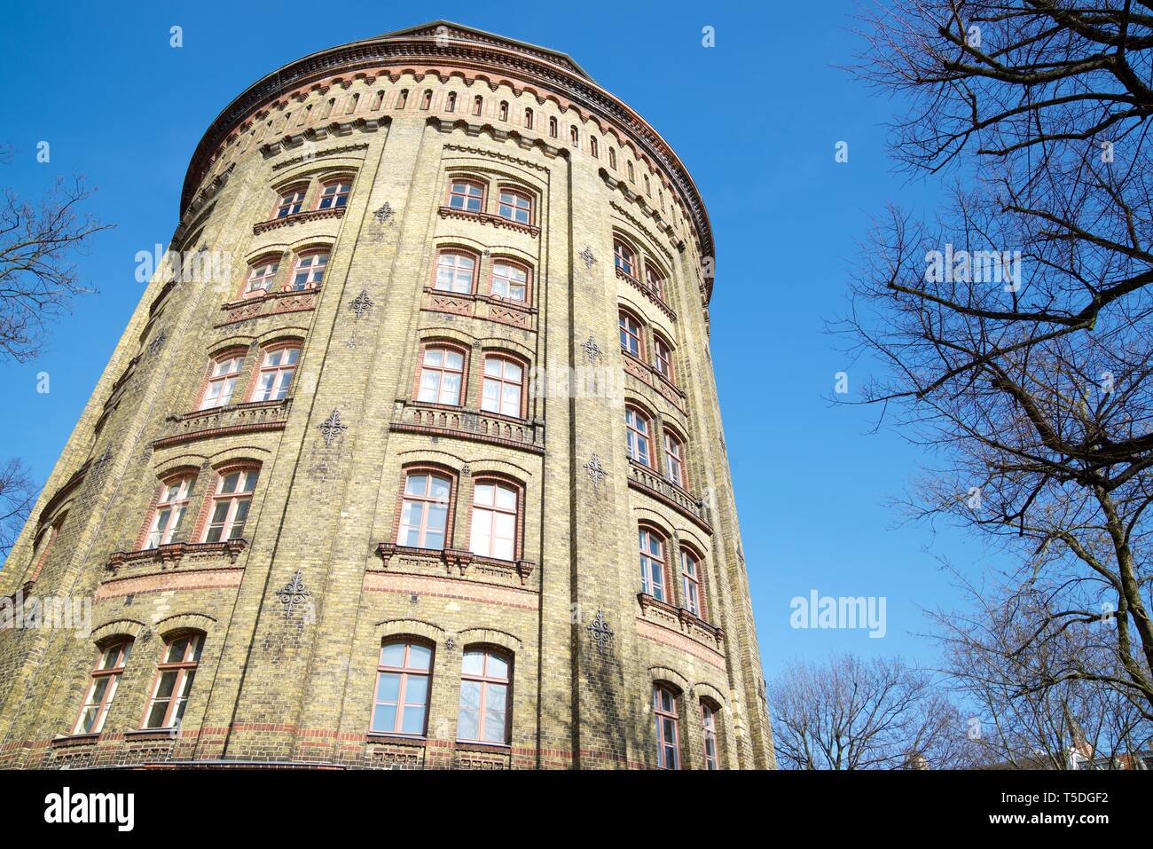Water Tower in Berlin, Germany. This tower is a symbol for Prenzlauer ...