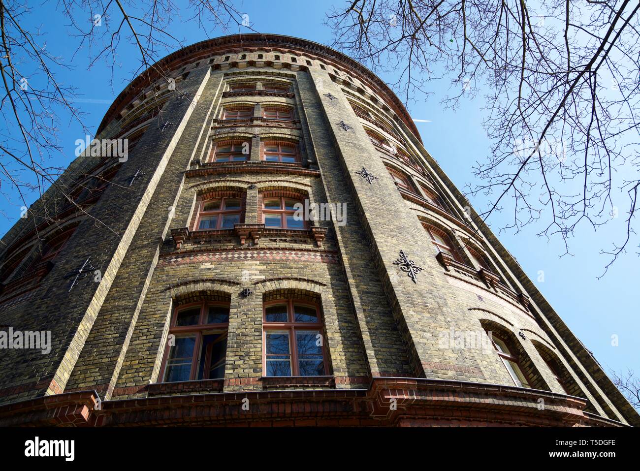 Water Tower in Berlin, Germany. This tower is a symbol for Prenzlauer ...