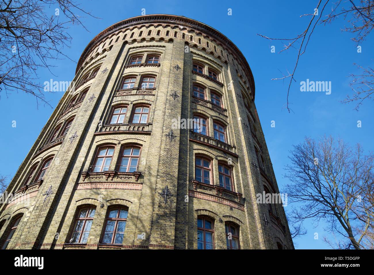 Water Tower in Berlin, Germany. This tower is a symbol for Prenzlauer ...