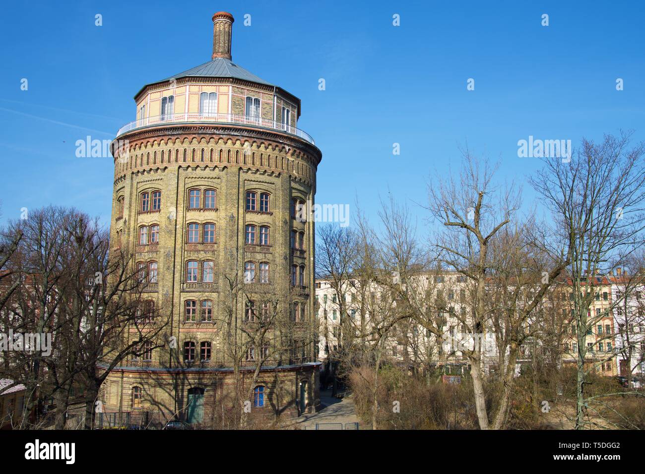 Water Tower in Berlin, Germany. This tower is a symbol for Prenzlauer ...