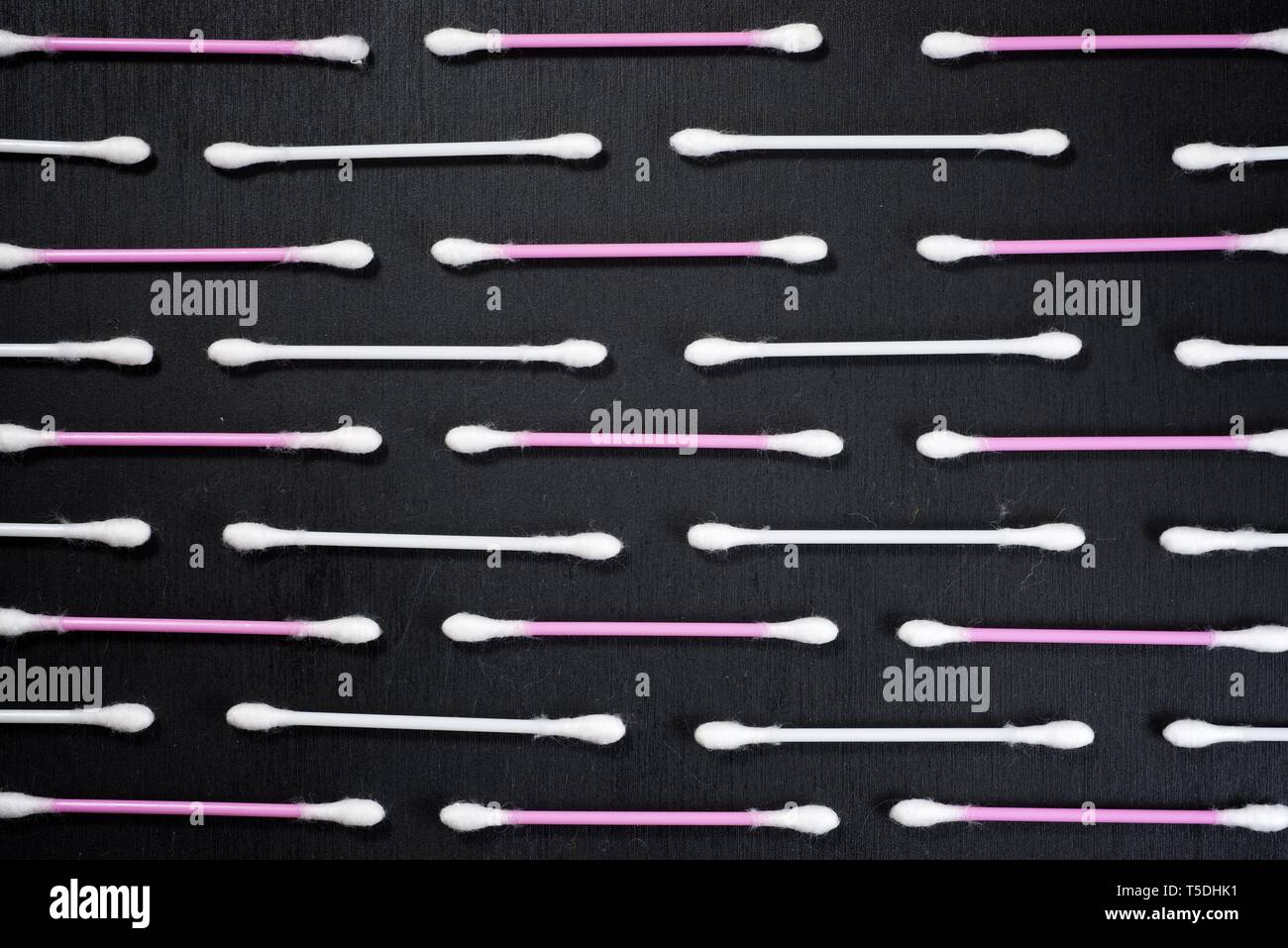Cotton swabs hygiene line hi-res stock photography and images - Alamy