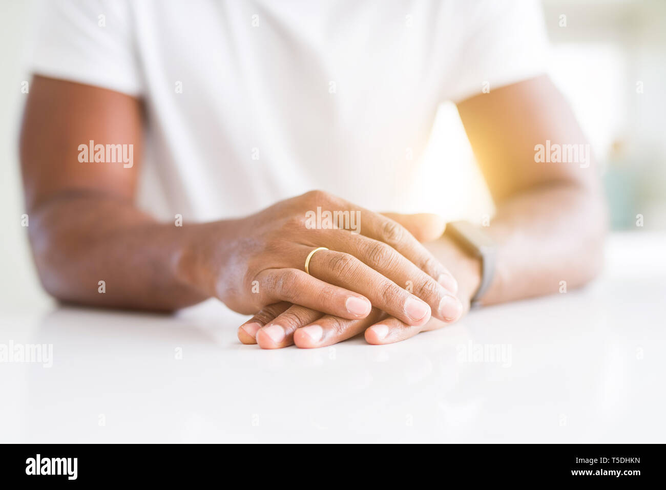 Hands african american intertwined hi-res stock photography and images ...