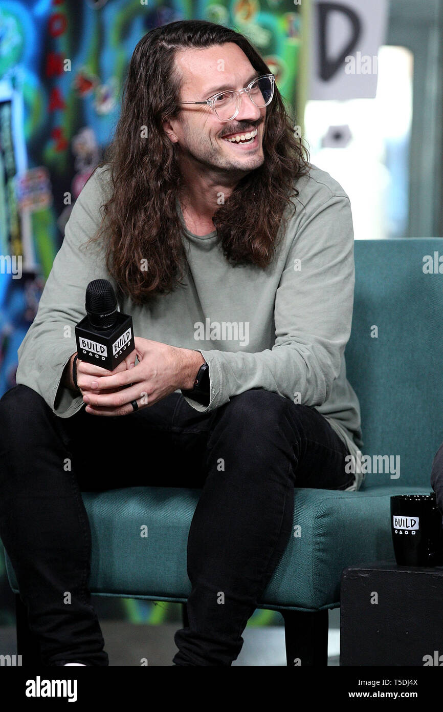 New York, USA. 23 Apr, 2019. Jonathon Douglass of Hillsong UNITED at ...