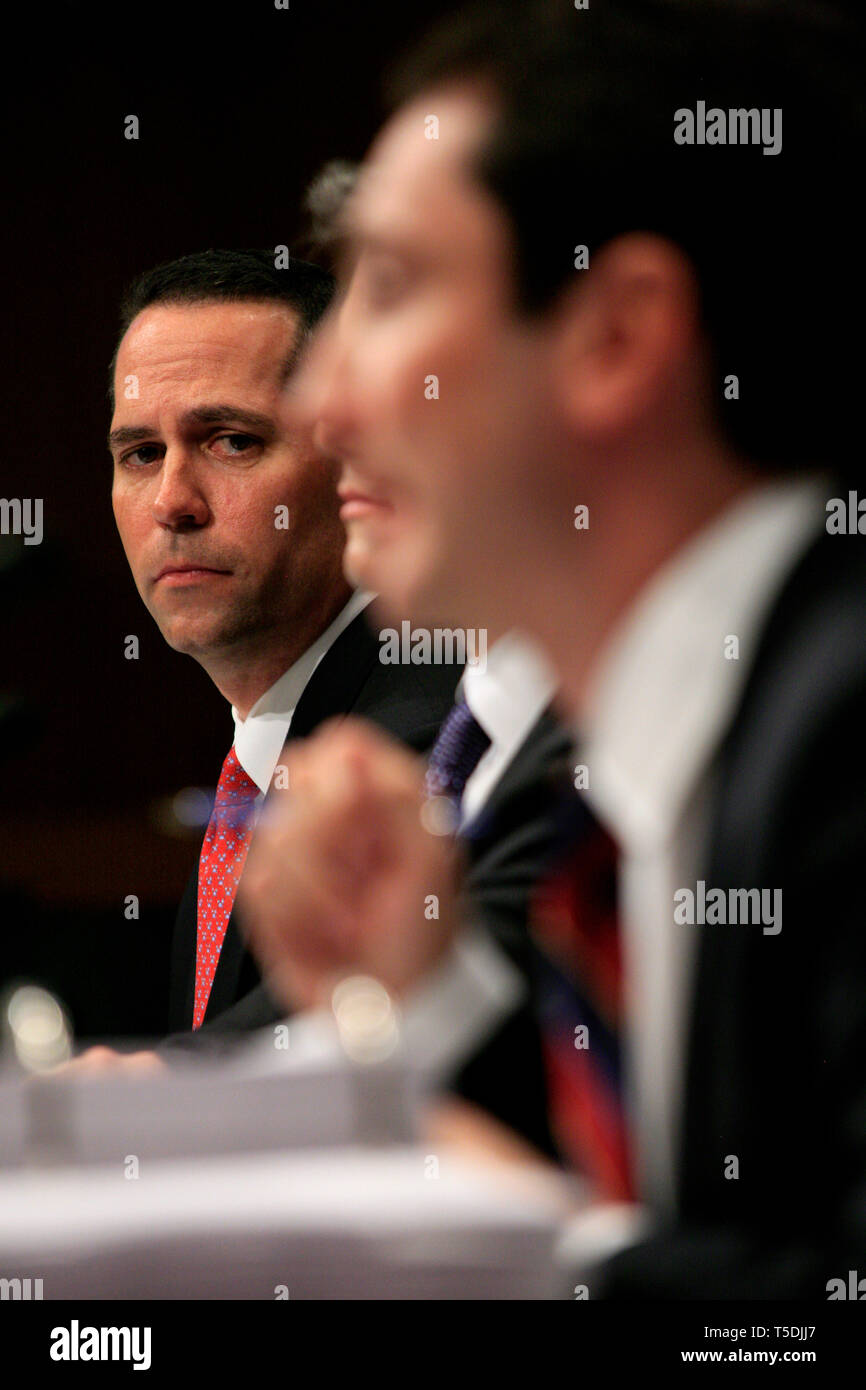 US Senate Hearing of witnesses from Goldman Sachs Stock Photo - Alamy