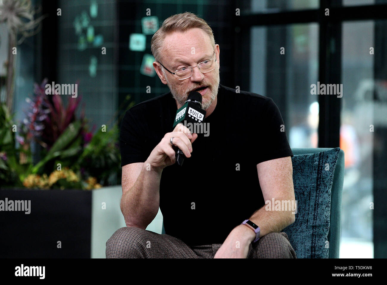 New York, USA. 23 Apr, 2019. Jared Harris at BUILD Series, discussing ...