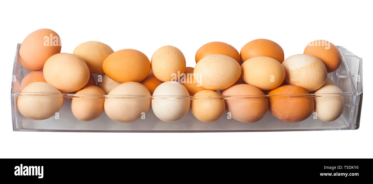 pack of fresh eggs isolated on white background Stock Photo - Alamy