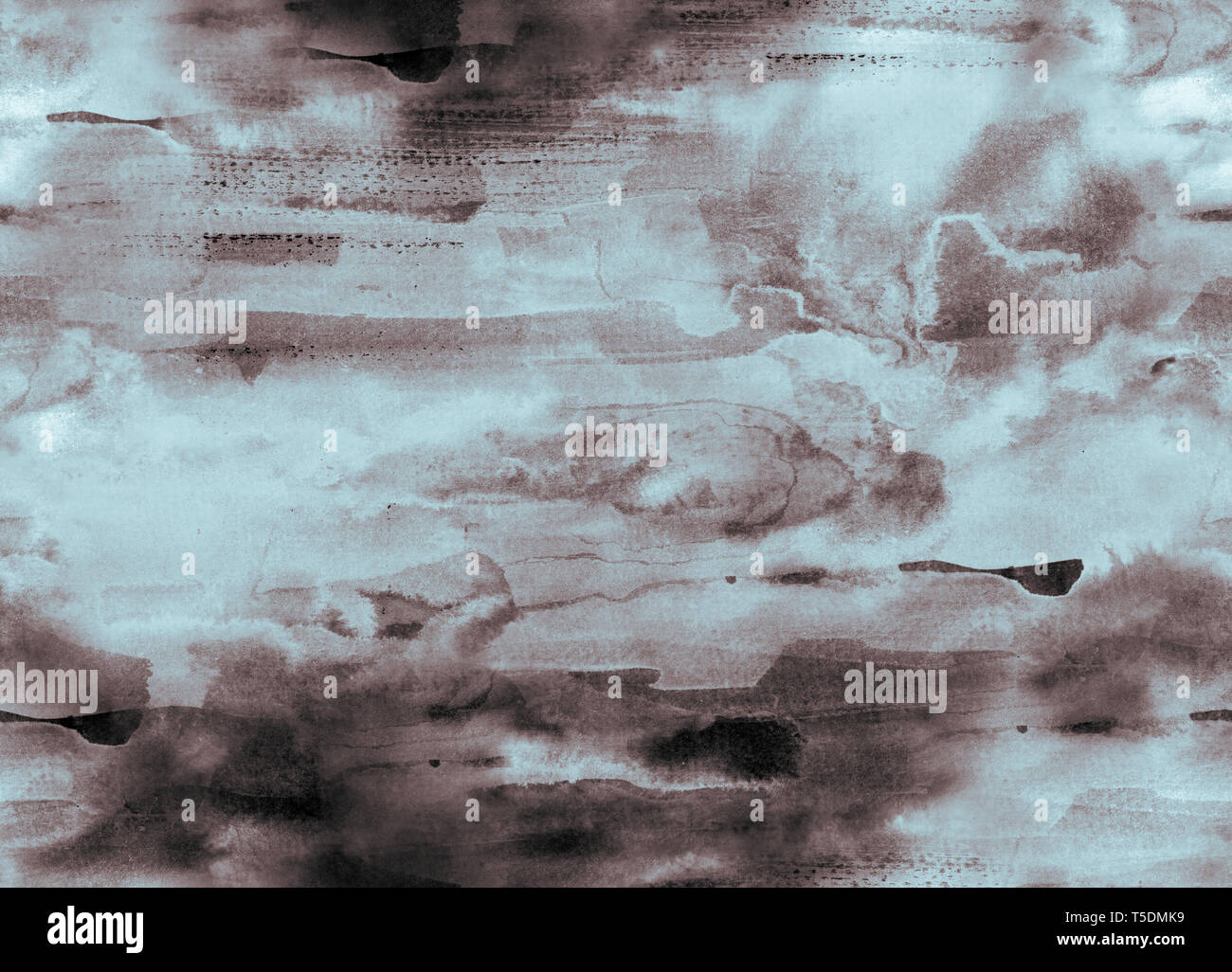 Hand painted ink seamless pattern. Abstract watercolor texture ...