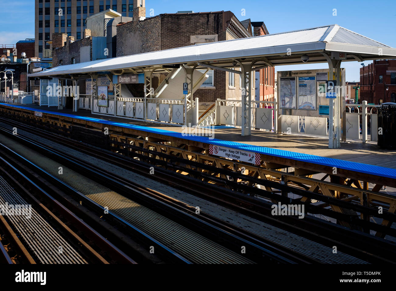 Cta blue line hi-res stock photography and images - Alamy