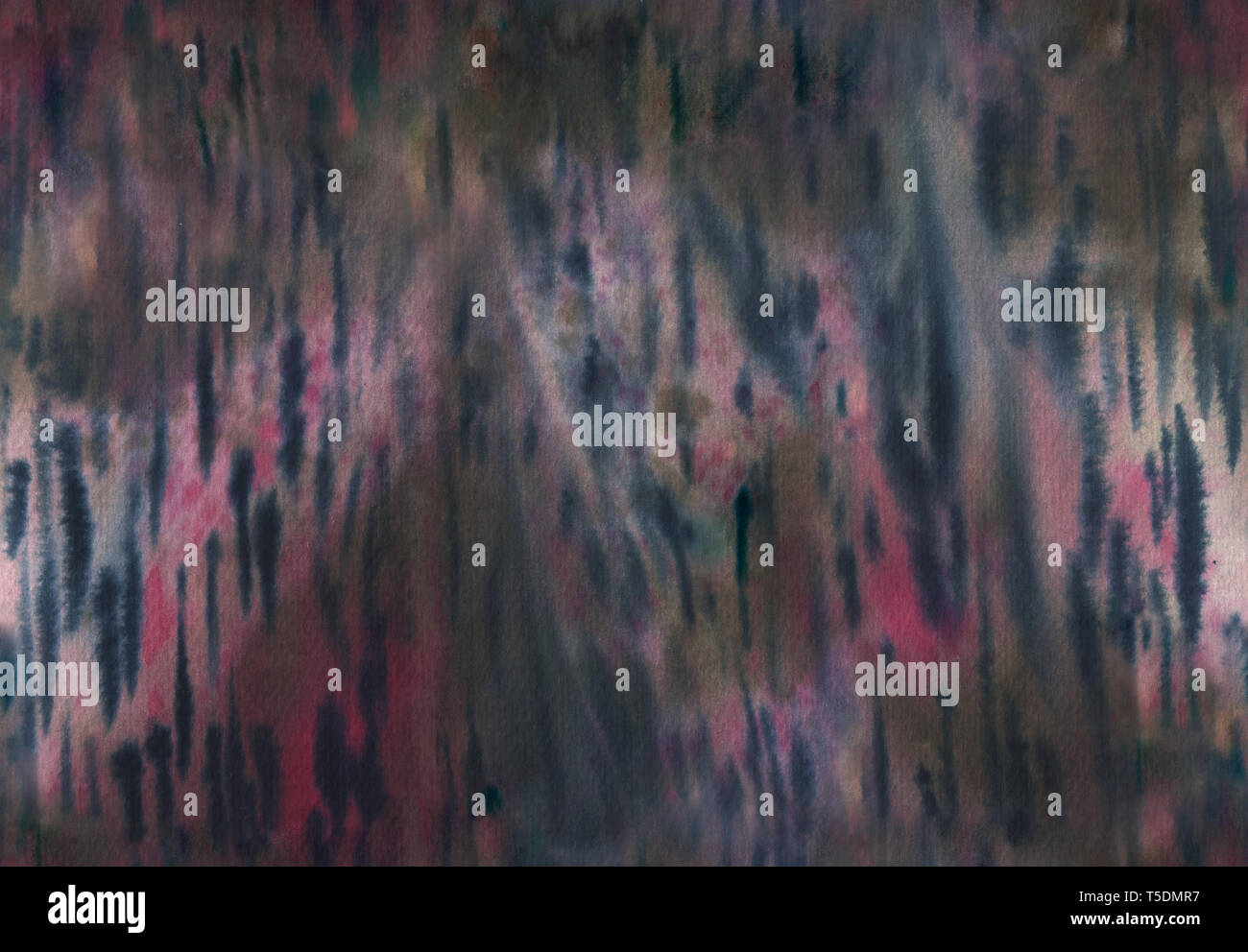 Hand painted ink seamless pattern. Abstract watercolor texture ...