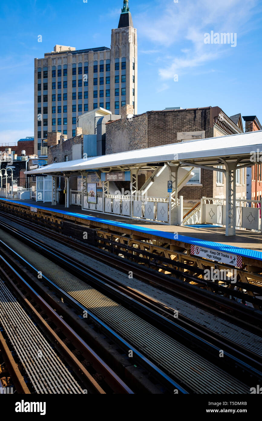 Cta blue line hi-res stock photography and images - Alamy