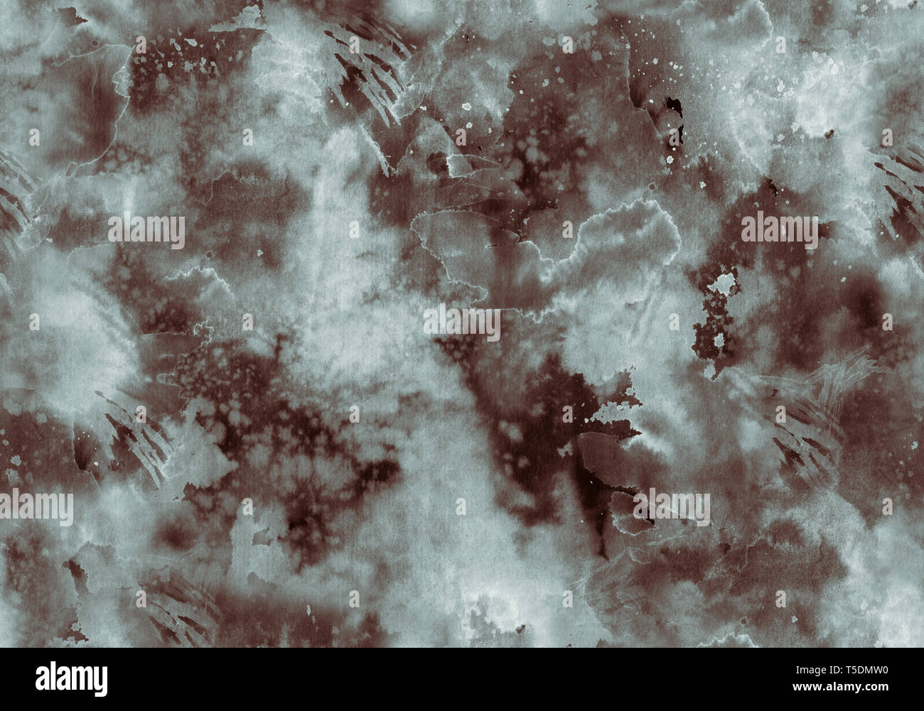 Hand painted ink seamless pattern. Abstract watercolor texture ...