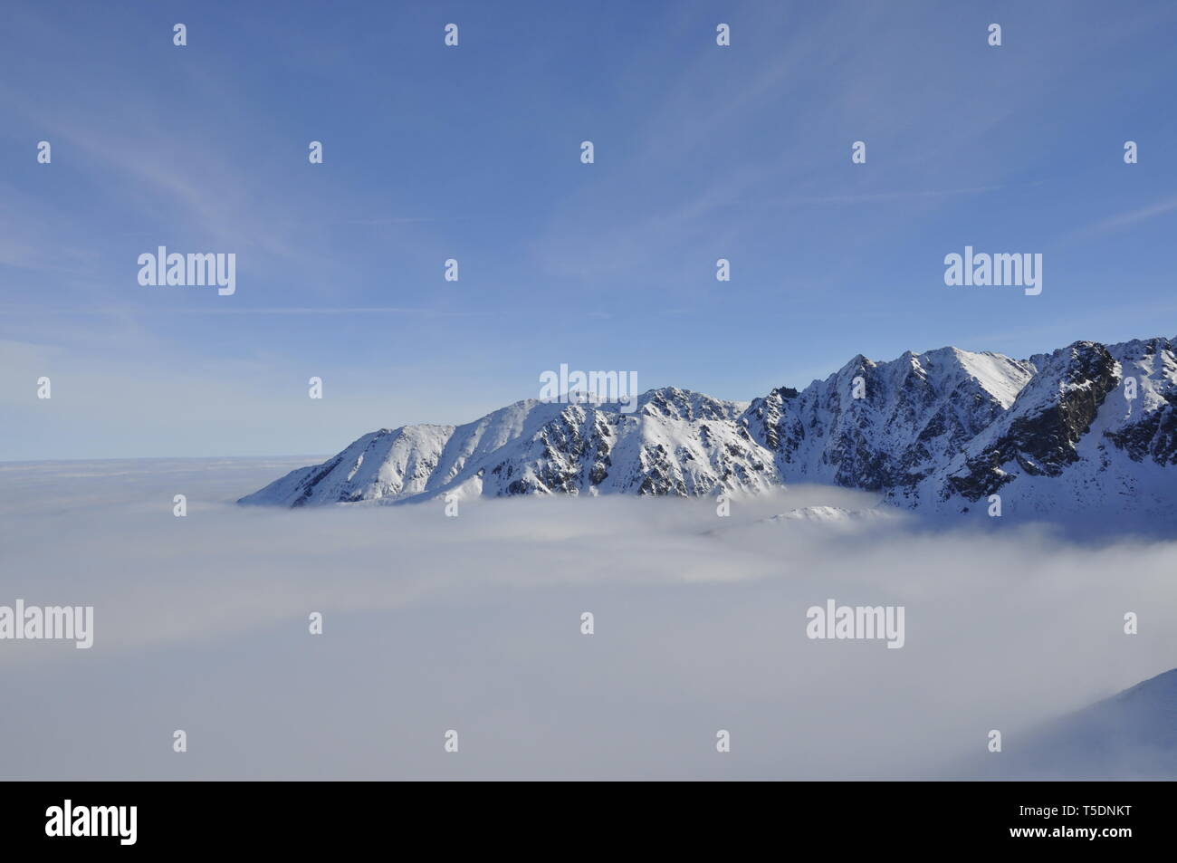 Amazing view for snow on mountain Stock Photo - Alamy